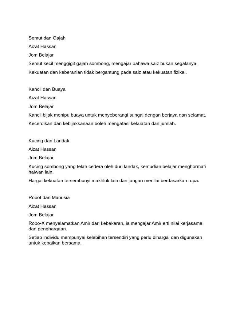 Semut Dan Gajah | PDF