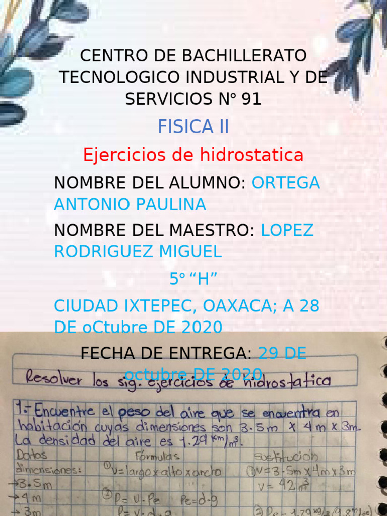 CENTRO DE BACHILLERATO TECNOLOGICO INDUSTRIAL Y DE SERVICIOS N | PDF