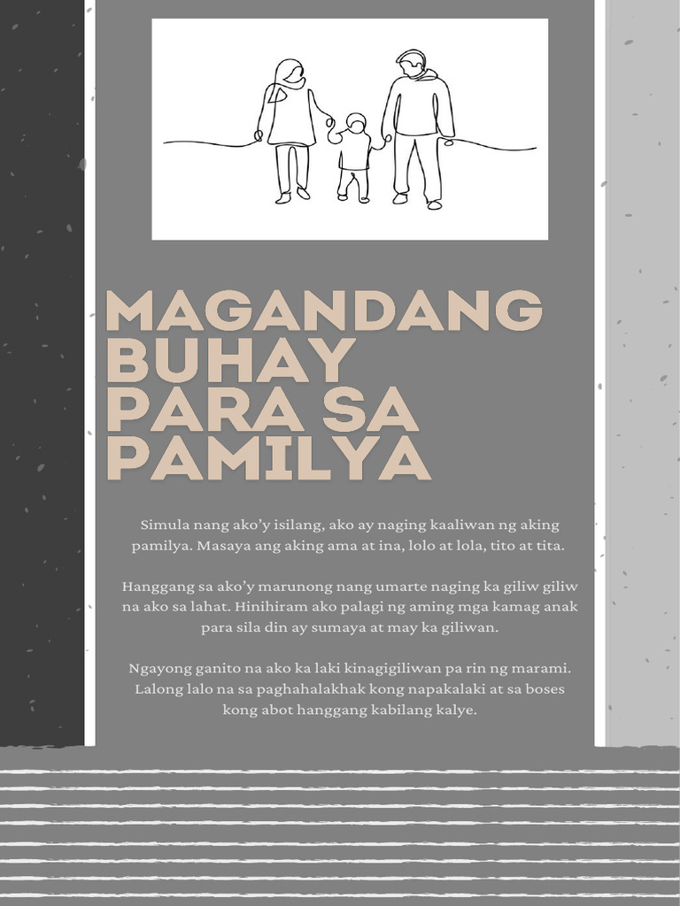 Magandang Buhay sa aking Pamilya (1) | PDF