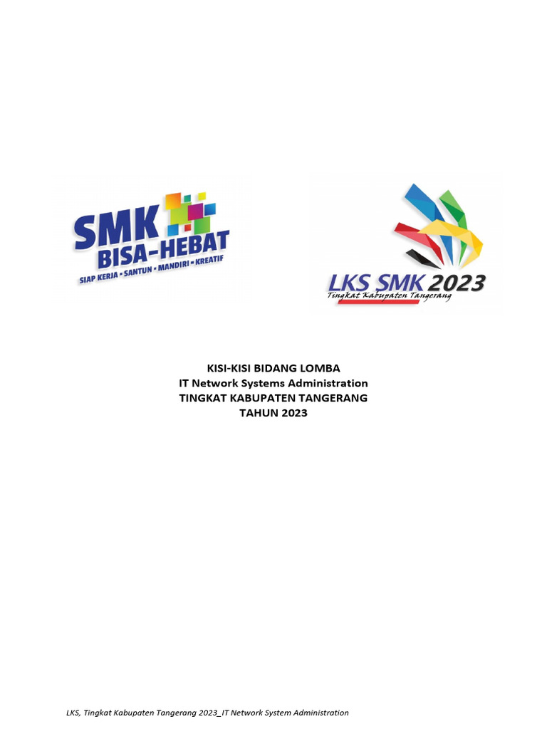 Kisi-Kisi LKS - It Network Administrasi 2023 | PDF