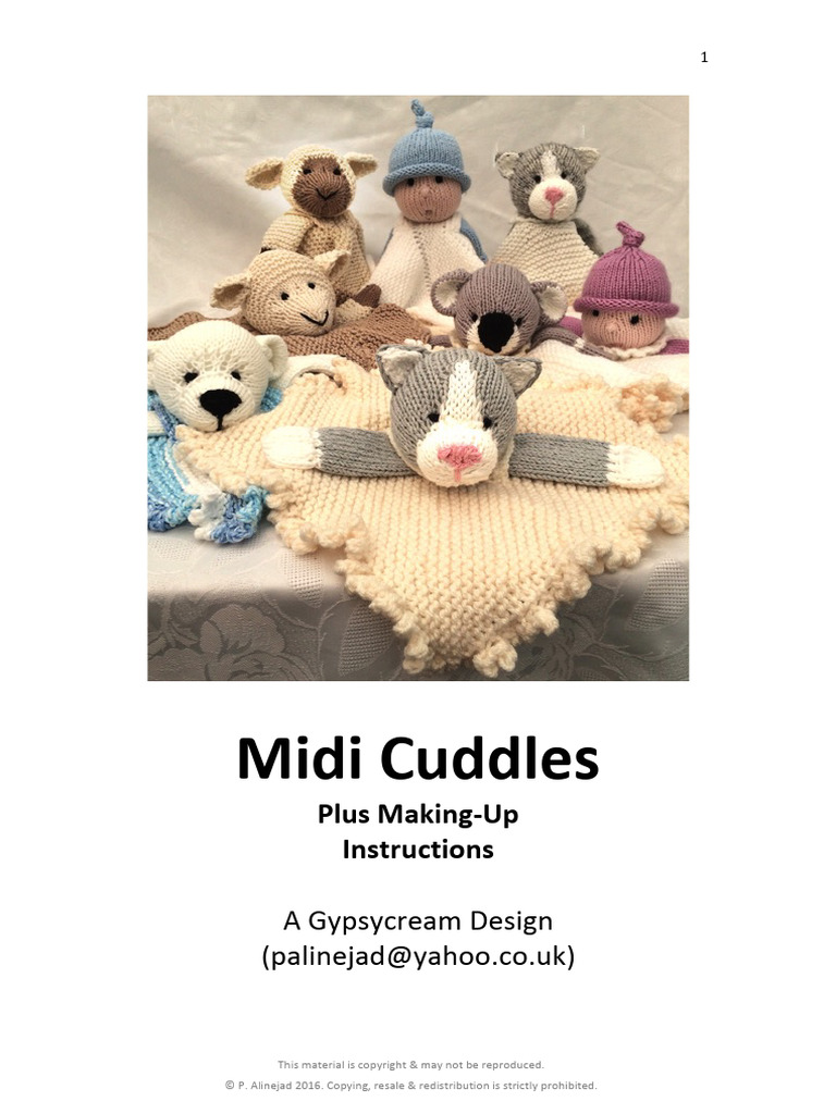 Midi Cuddles Blankets | PDF | Knitting | Yarn