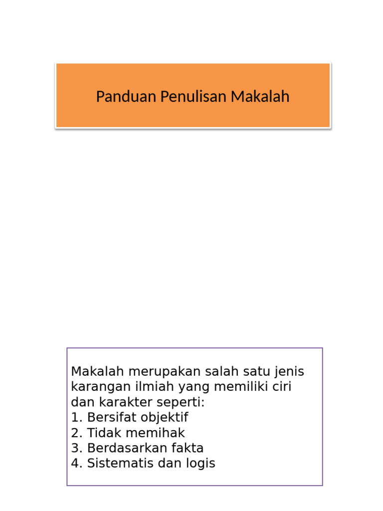 Pedoman Penulisan Makalah-1 | PDF