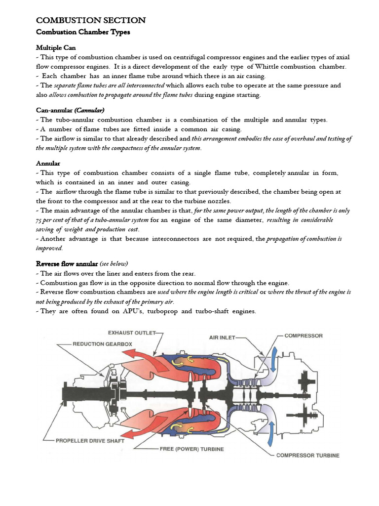 Combustion Chamber Types | PDF
