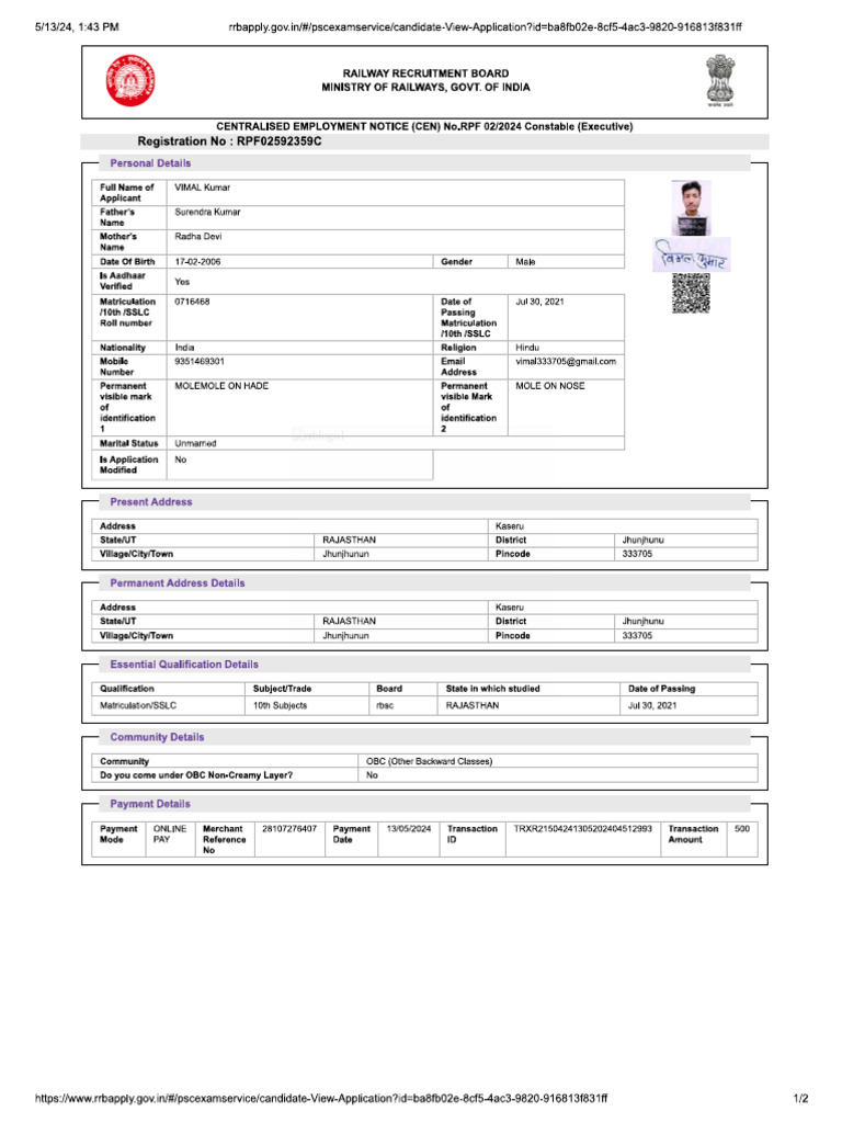 RRB 2 | PDF