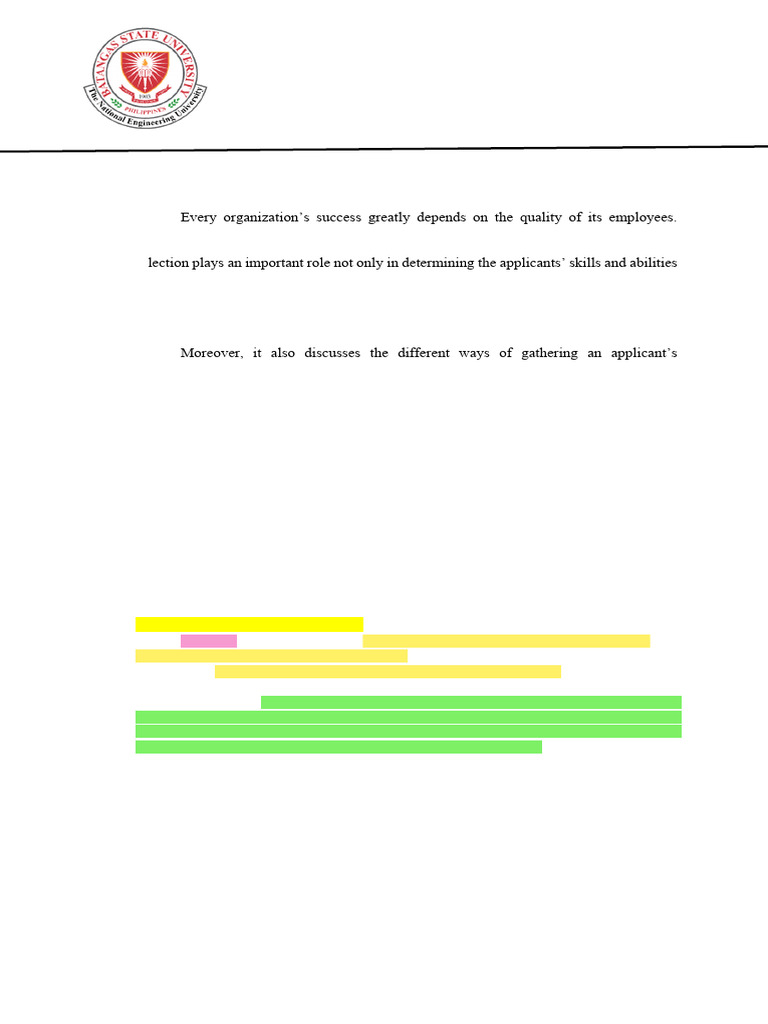 Employee Selection Process Guide | PDF | Résumé | Background Check