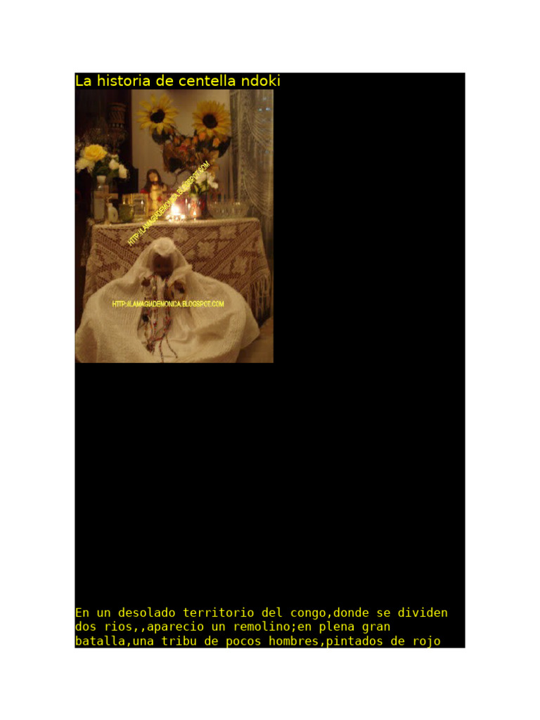 La Historia de Centella Ndoki | PDF