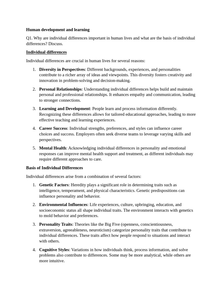 Human Development and Learning | PDF | Educational Assessment ...