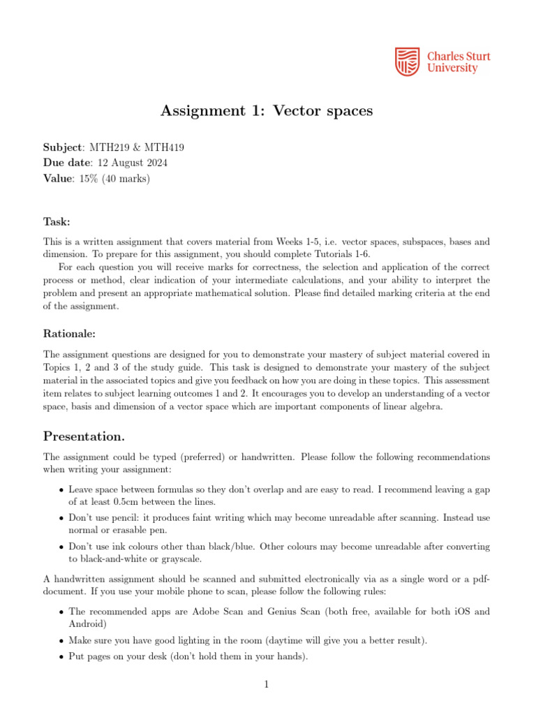 Vector Spaces | PDF | Vector Space | Basis (Linear Algebra)