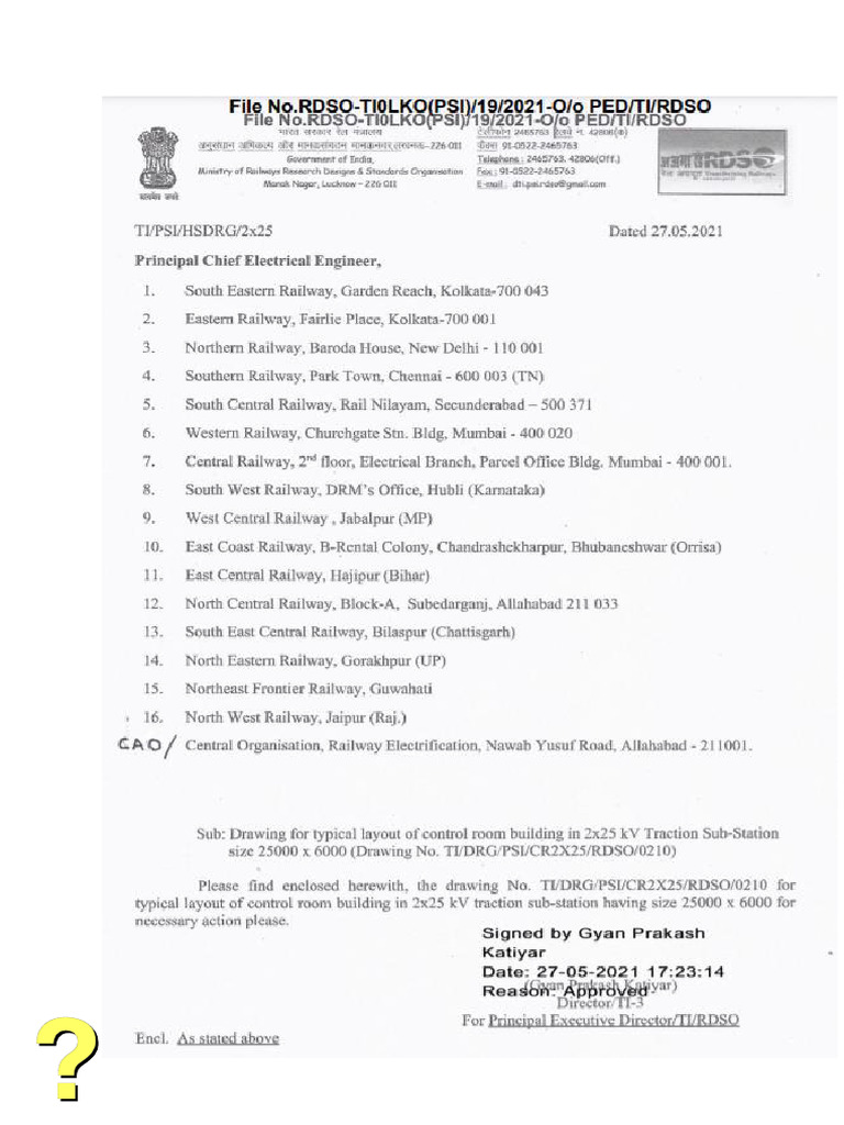 Layout of Control Room Building TSS | PDF