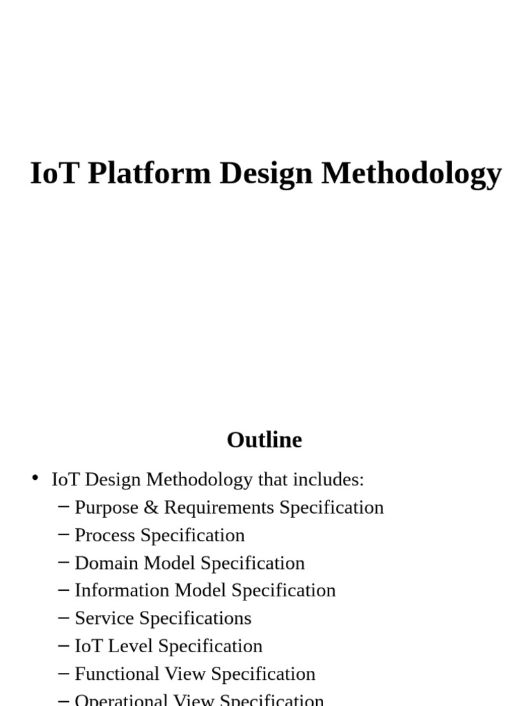 IoT Design Methodologies | PDF | System | Conceptual Model