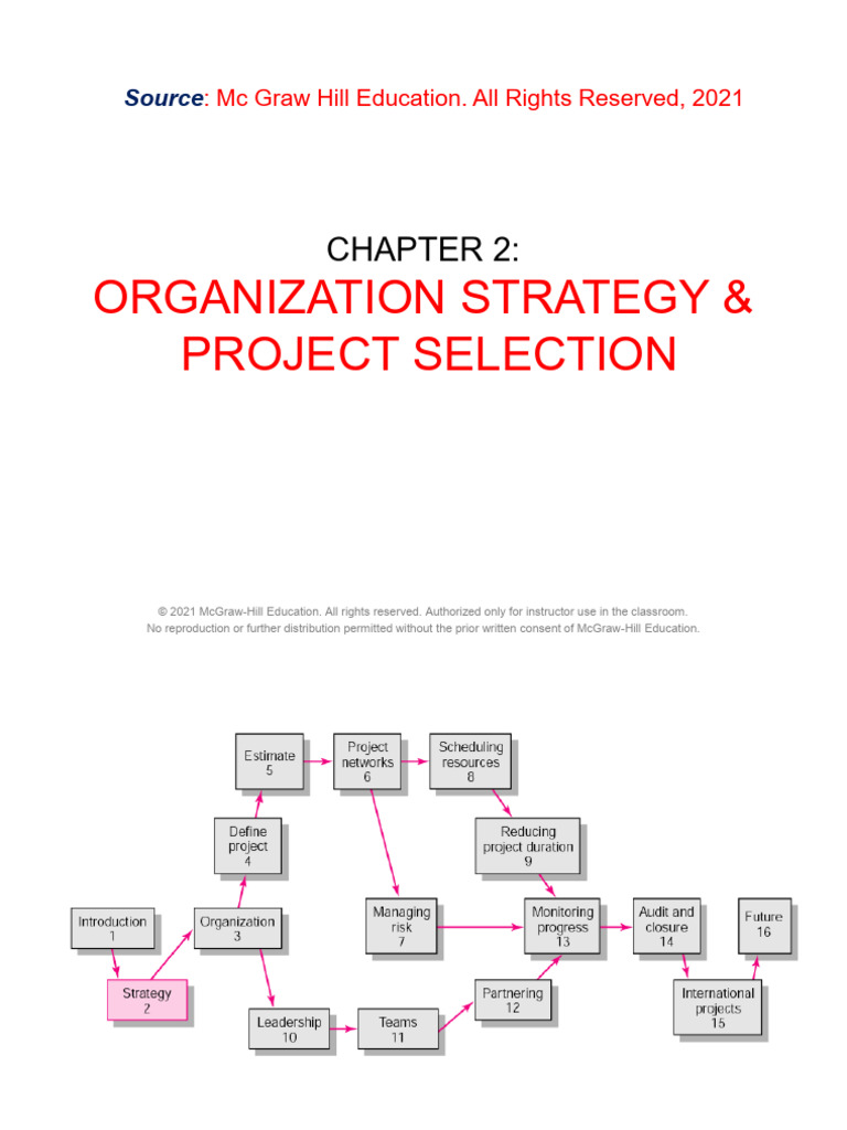 Chapter 2 - Organization Strategy and Project Selection | PDF