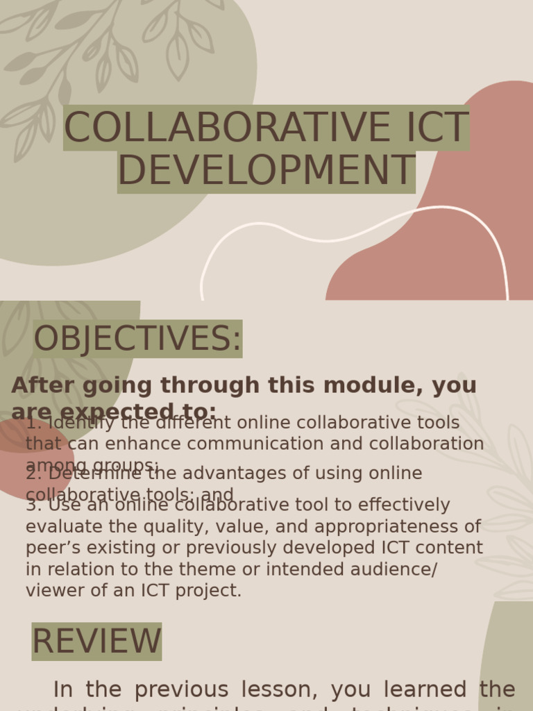 Collaborative Ict Development | PDF | World Wide Web | Internet & Web