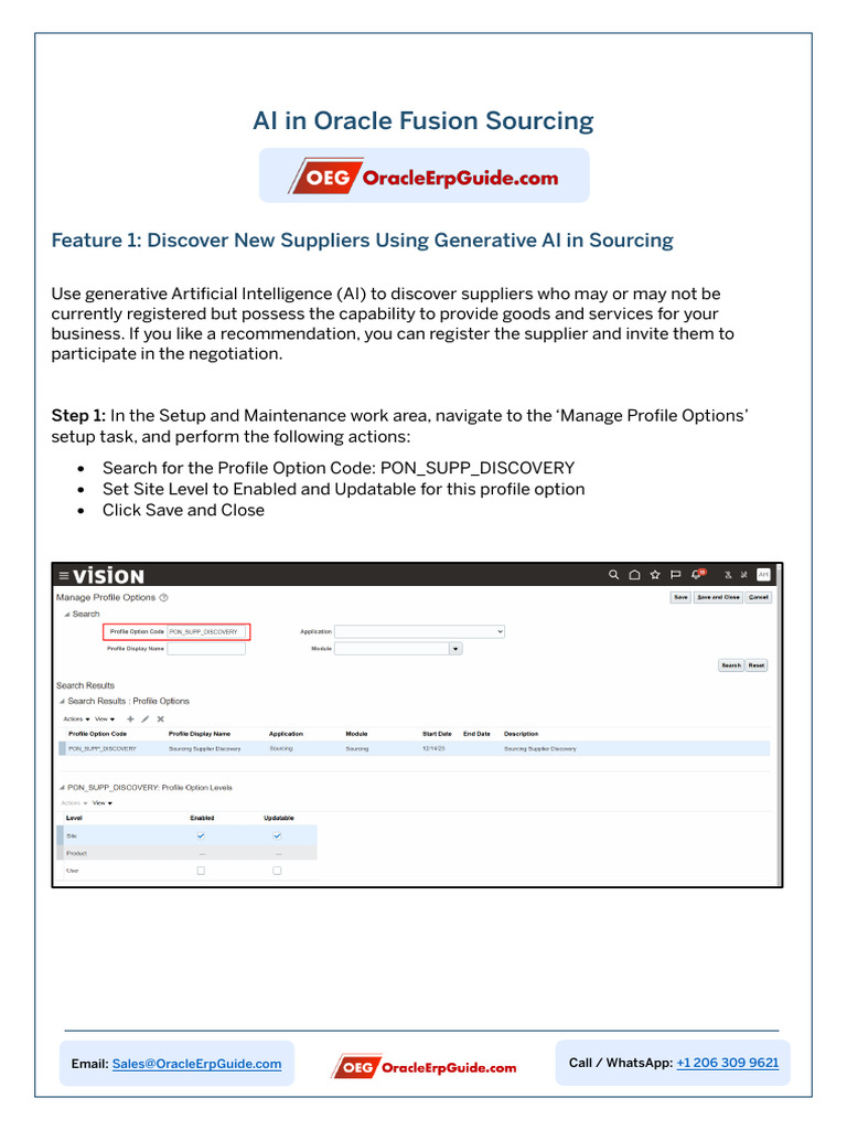 AI-Driven Supplier Discovery in Oracle Sourcing | PDF | Supply Chain ...