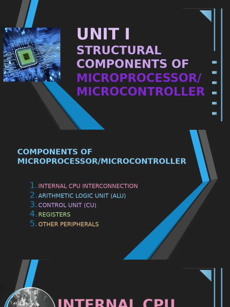 Unit 1 Structural Components of Microprocessor Microcontroller | PDF | Central Processing Unit ...