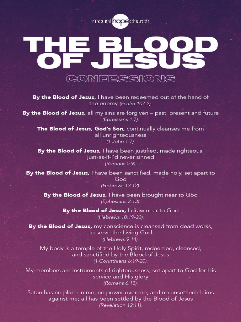 BloodofJesus 8x5 1 | PDF