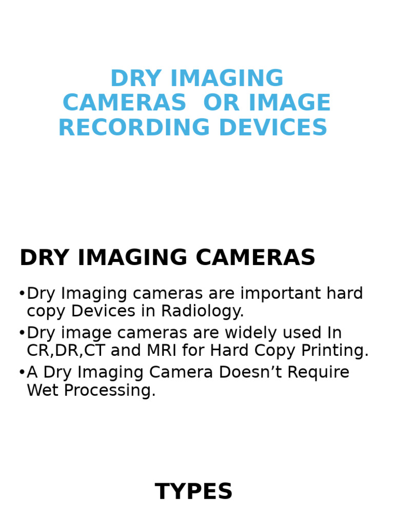 Radiology Dry Imaging Devices | PDF