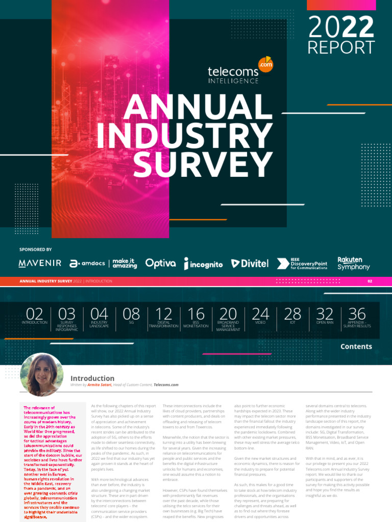Telecoms.com_Annual_Industry_Survey_2022_Final | PDF | Cloud Computing | Internet Of Things