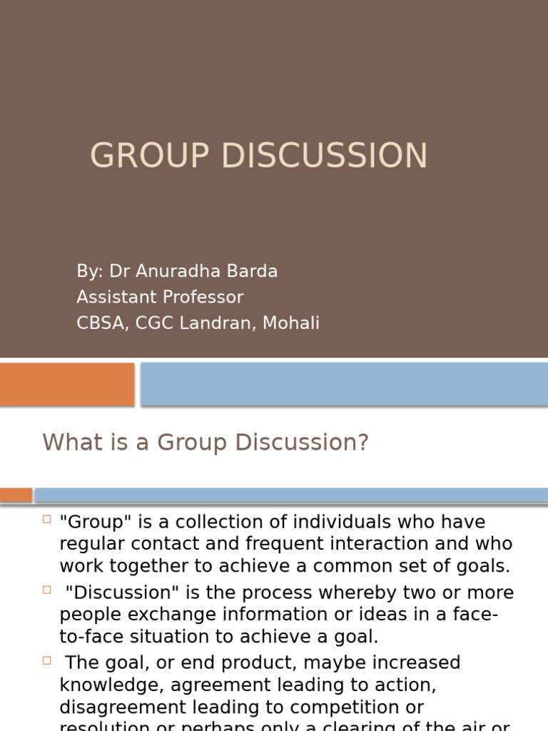 L1 Group Discussion | PDF | Evaluation | Body Language
