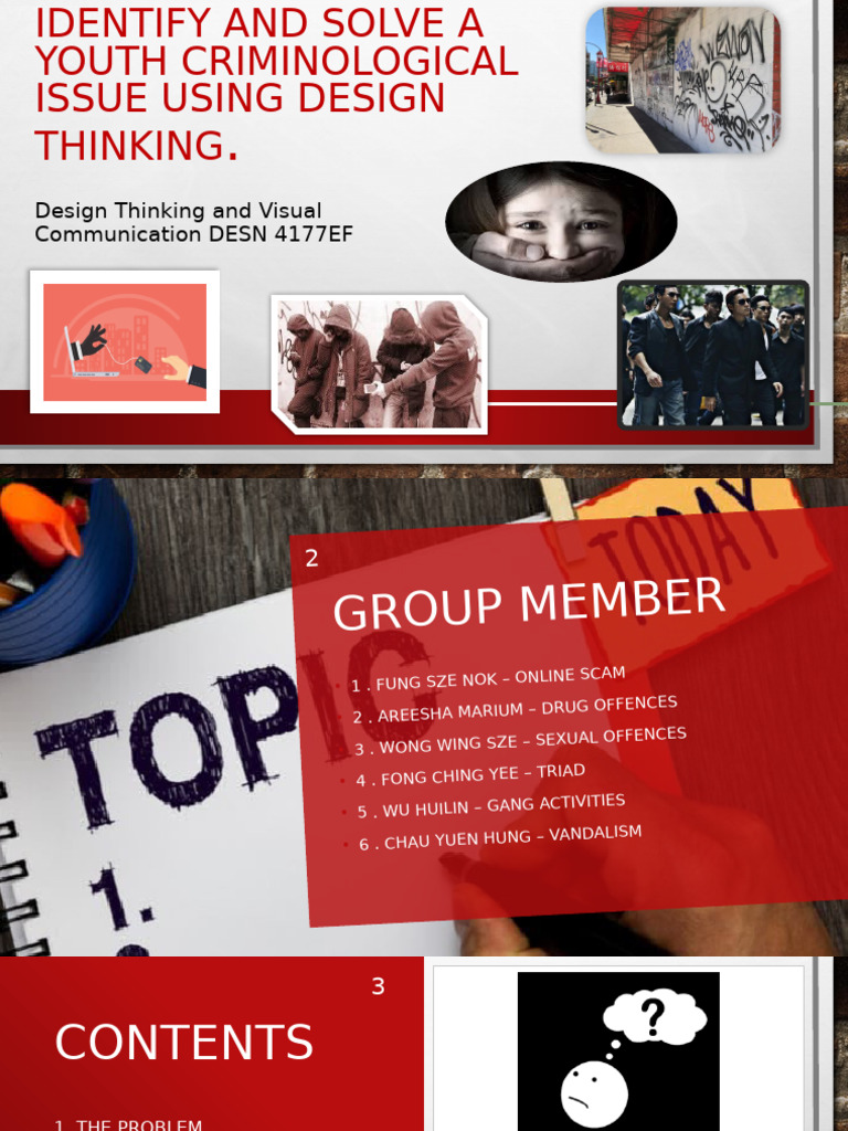 Group 2 Design Thinking | PDF | Adolescence | Crimes