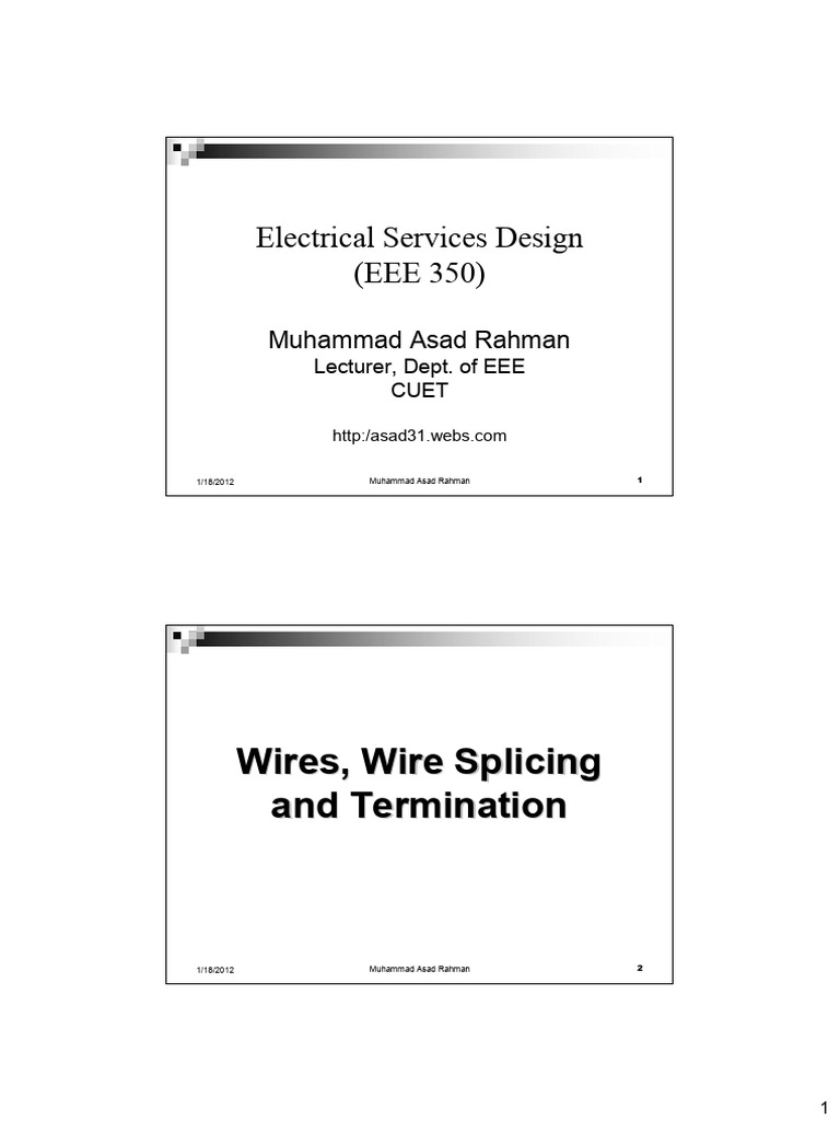 Slide 3 | PDF | Wire | Electrical Conductor