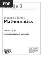 2023 3rd Grade Math STAAR Answers | PDF | Texas