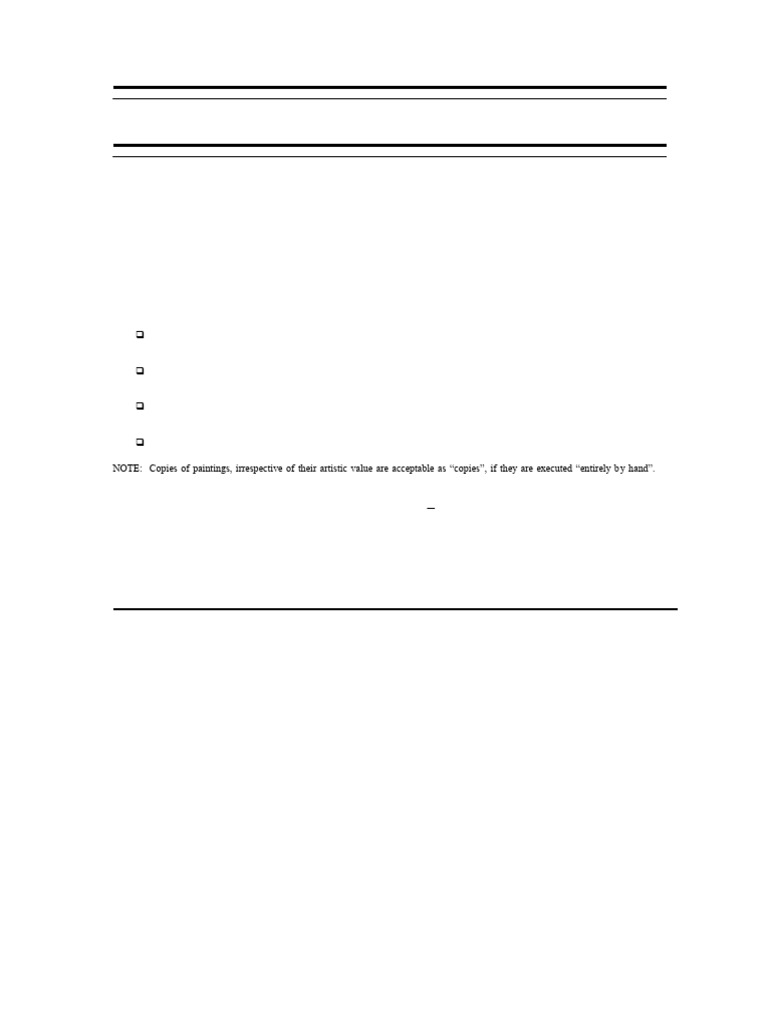 Art Declaration Form Guidelines | PDF