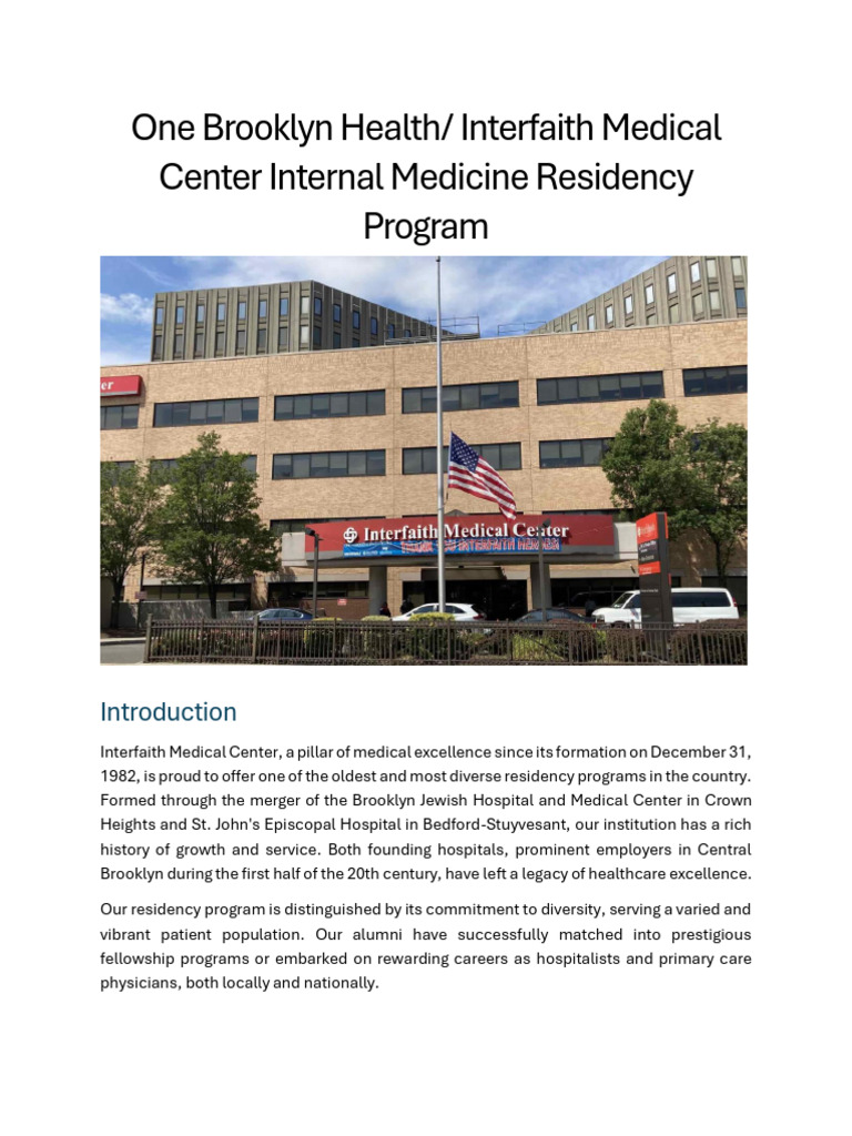 Imc Residency Program Website | PDF | Internal Medicine | Residency (Medicine)
