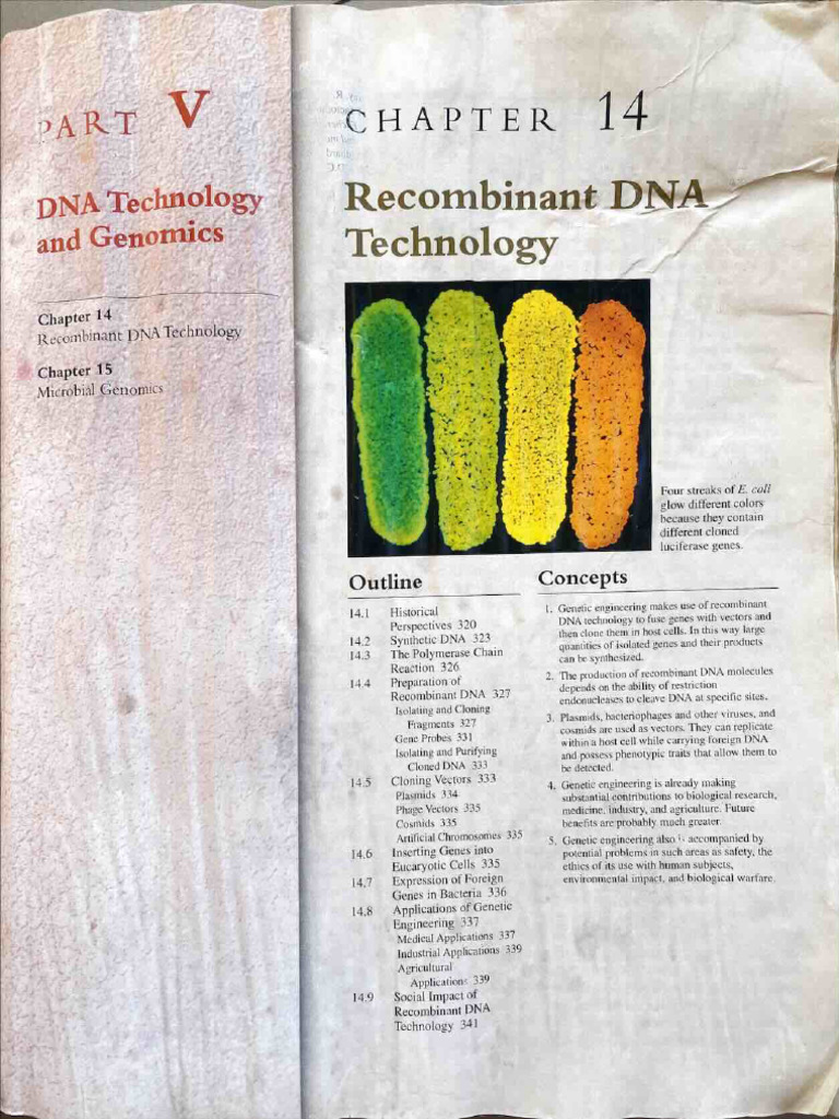 Recombinant DNA Technology | PDF