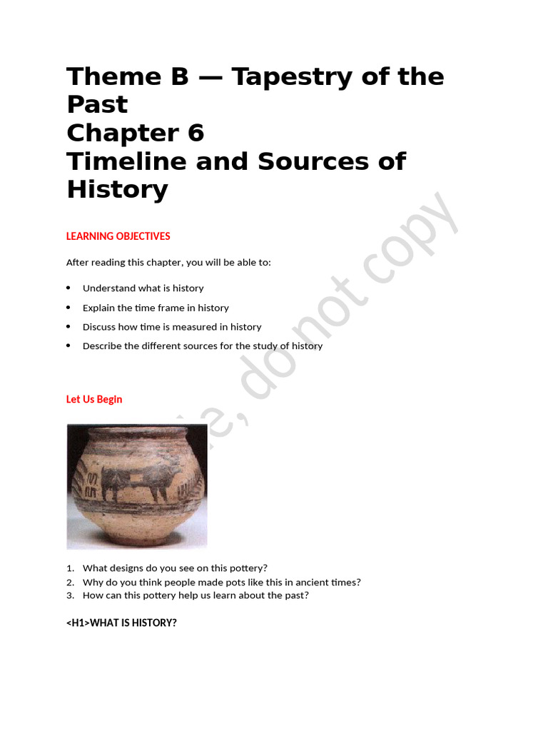 CL 6 CH 6 Timeline and Sources of History - Final | PDF | Calendar | Anno Domini