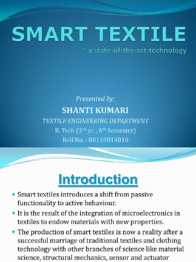 Smart Textiles. | PDF