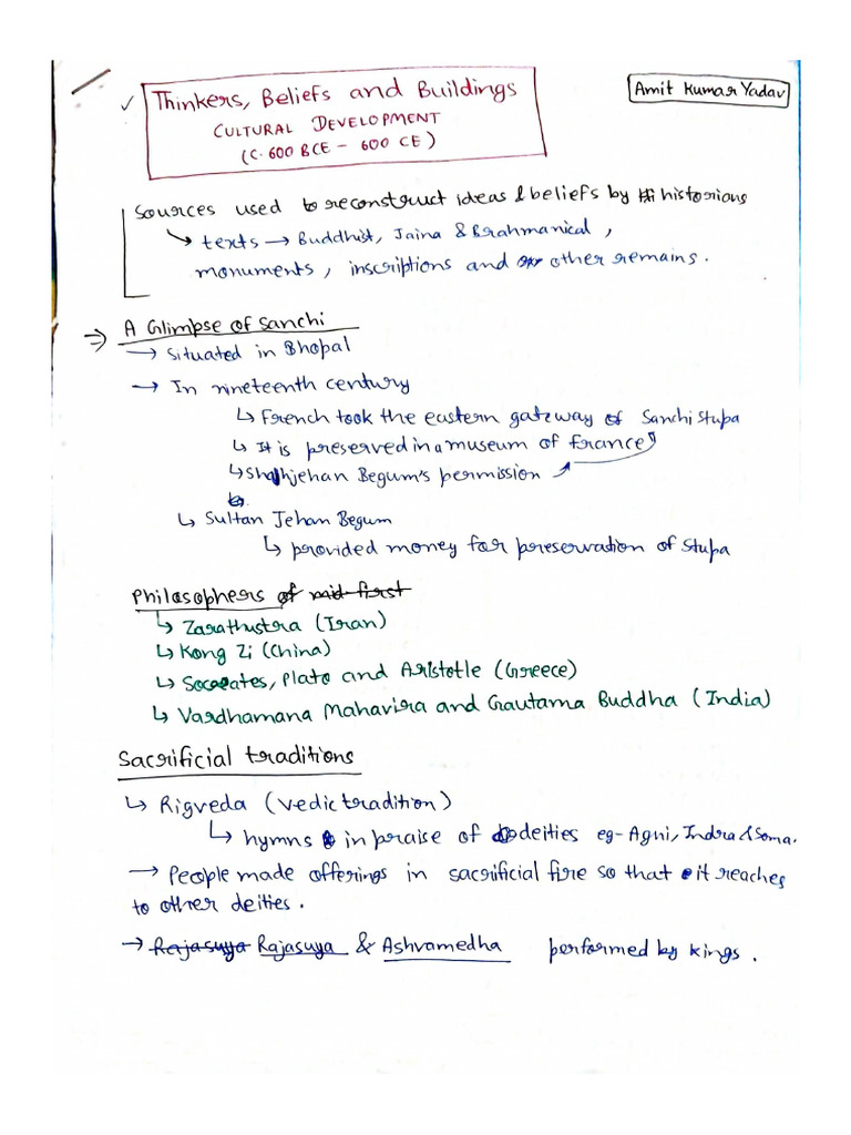 3.thinkers Beliefs and Buildings (Cultural Development) | PDF