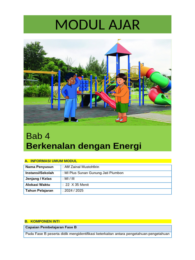 MA IPAS Bab 4 Berkenalan Dengan Energi | PDF