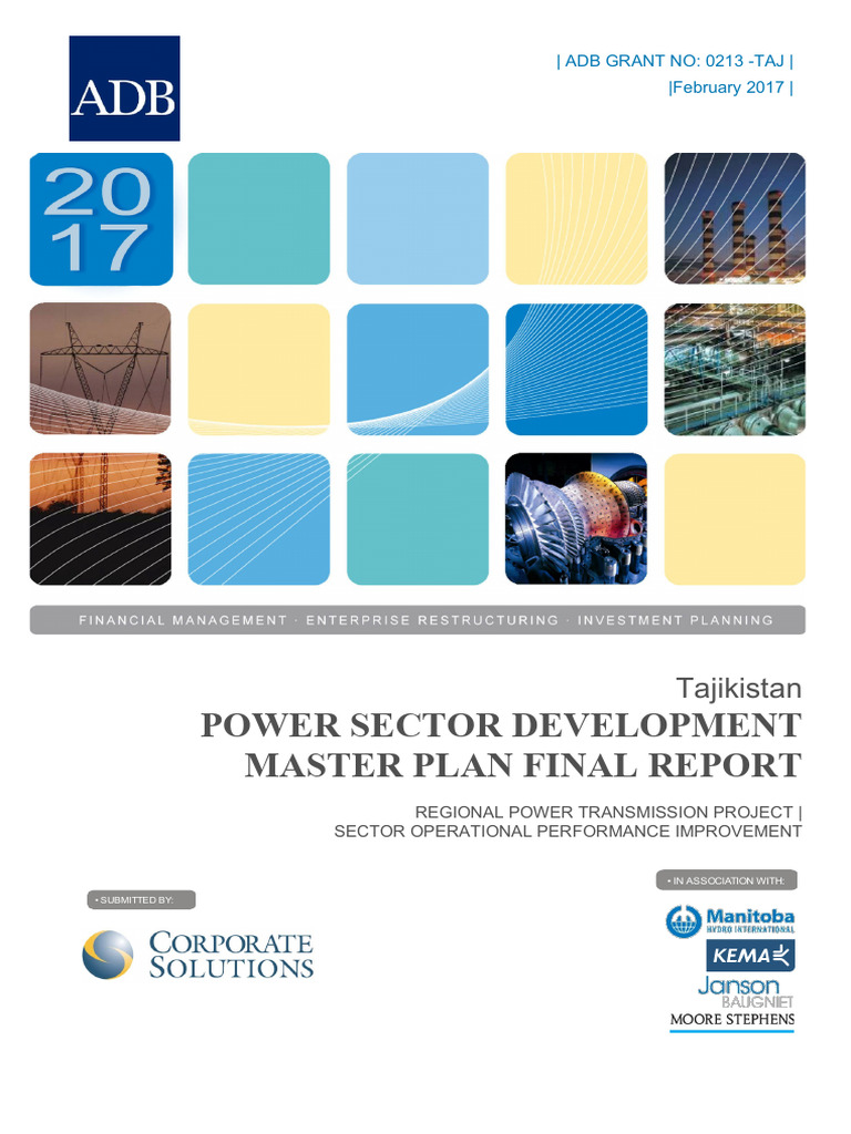 TJK Power Sector Master Plan-Vol1 | PDF | Electricity Generation ...