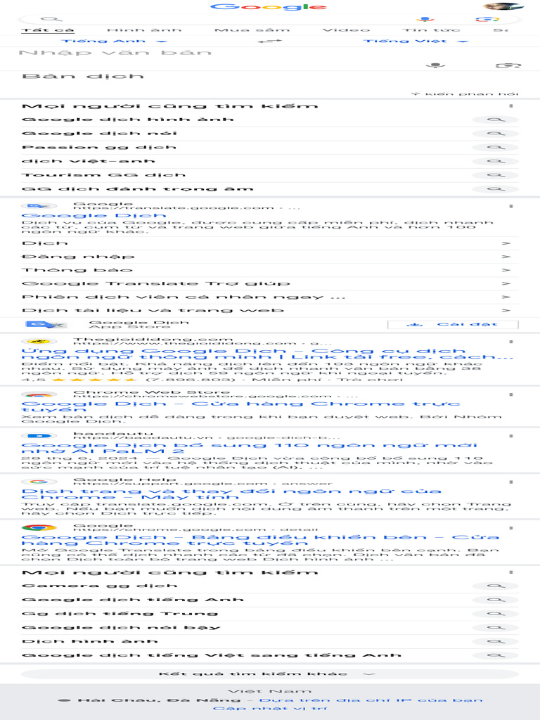 Gg Dịch - Tìm Trên Google | PDF
