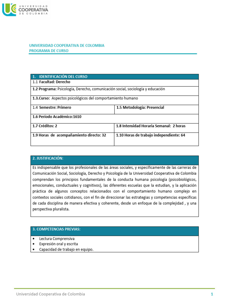 ASPECTOS PSICOLOGICOS DEL COMPORTAMIENTO HUMANO | PDF | Sicología | Las ...