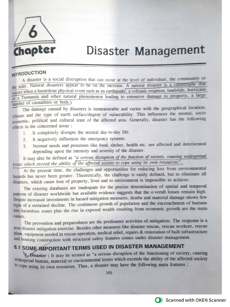 Disaster Management | PDF