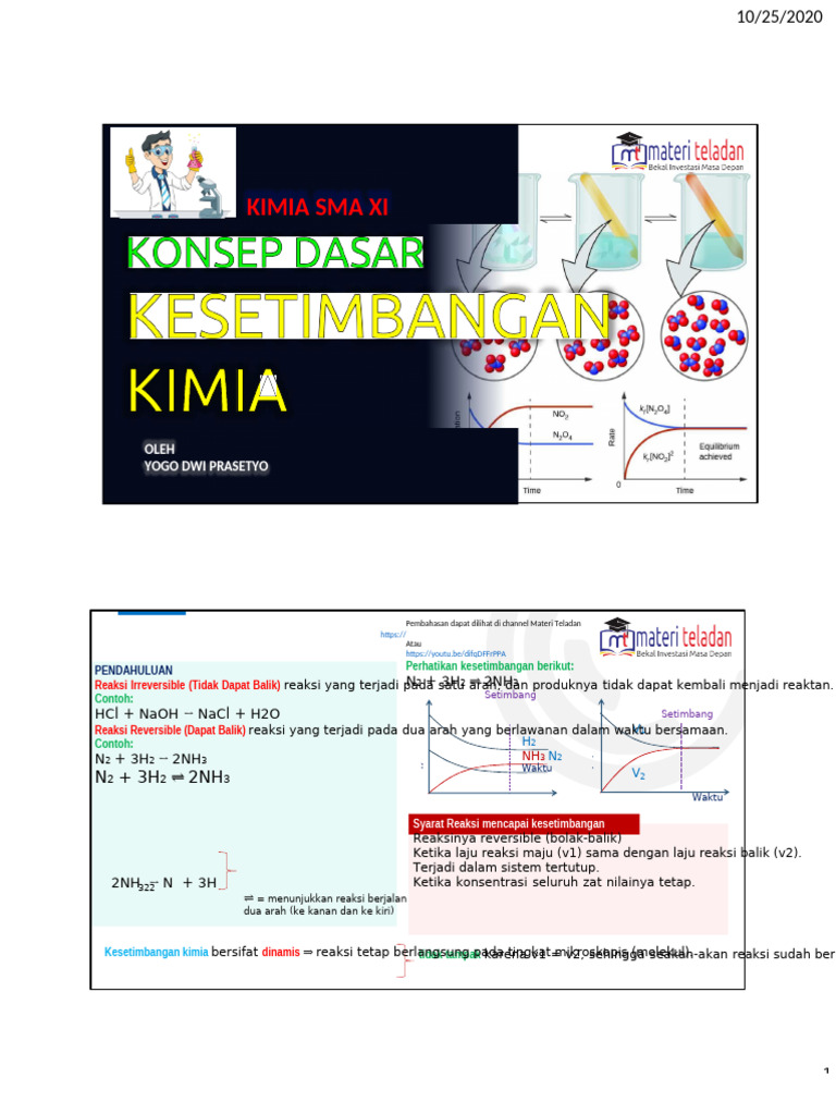 Konsep Kesetimbangan Kimia | PDF