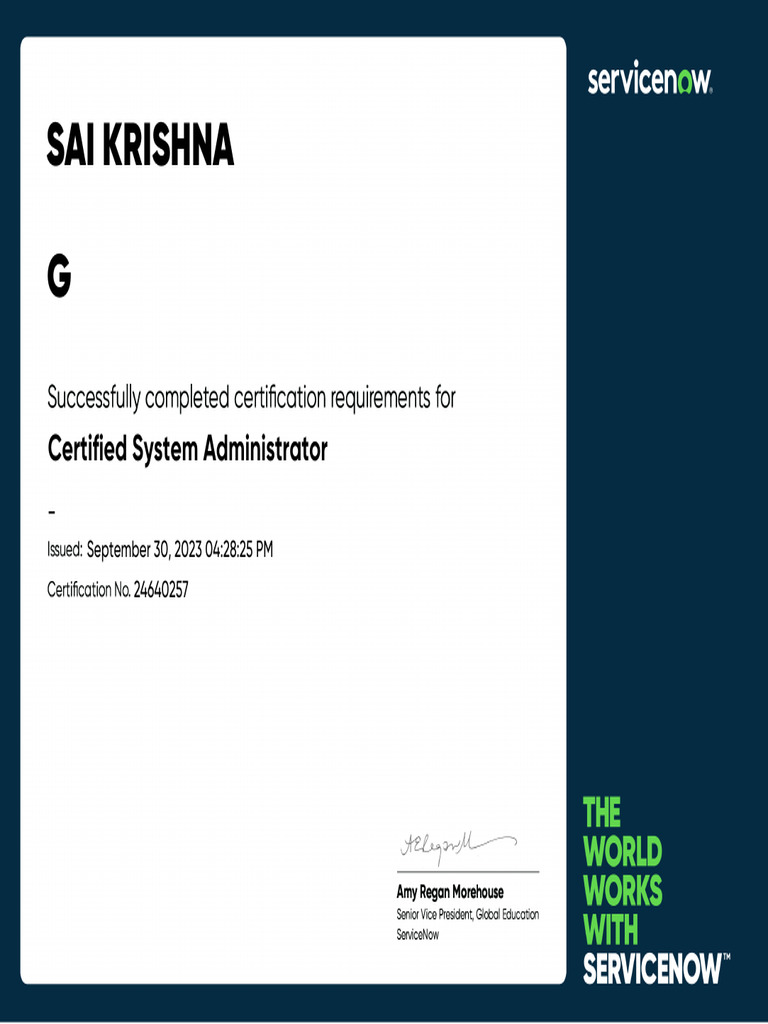 208T1A0534_G.Sai Krishna_CSA_ServiceNow2023-2024sem1 | PDF