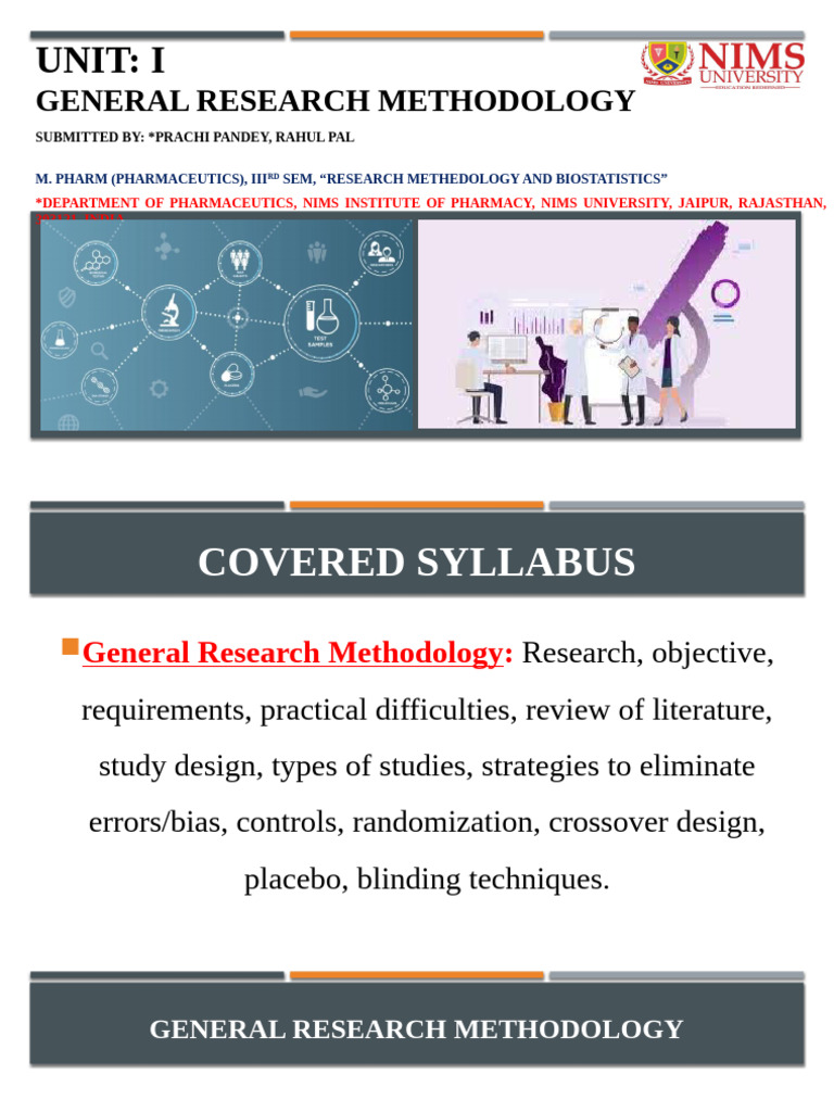 General Research Methodology Overview | PDF | Methodology | Statistics