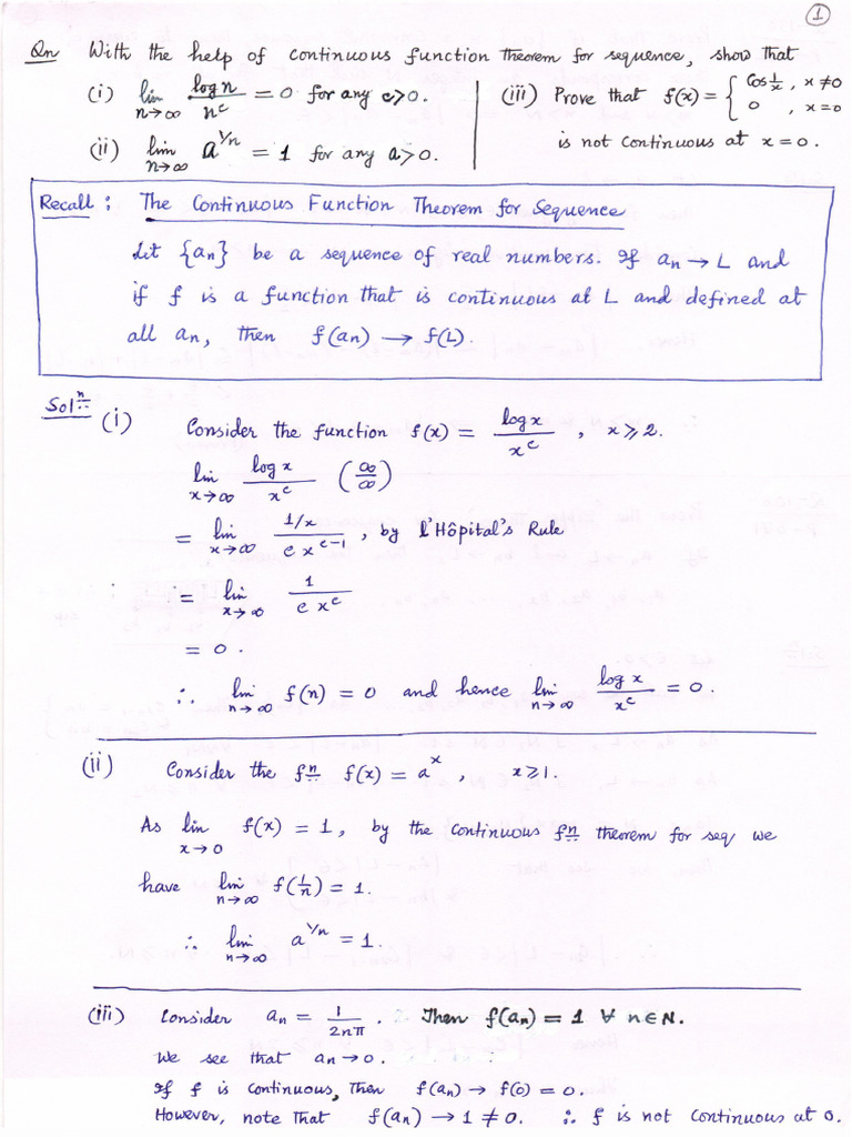 Sequence Question and Solution | PDF