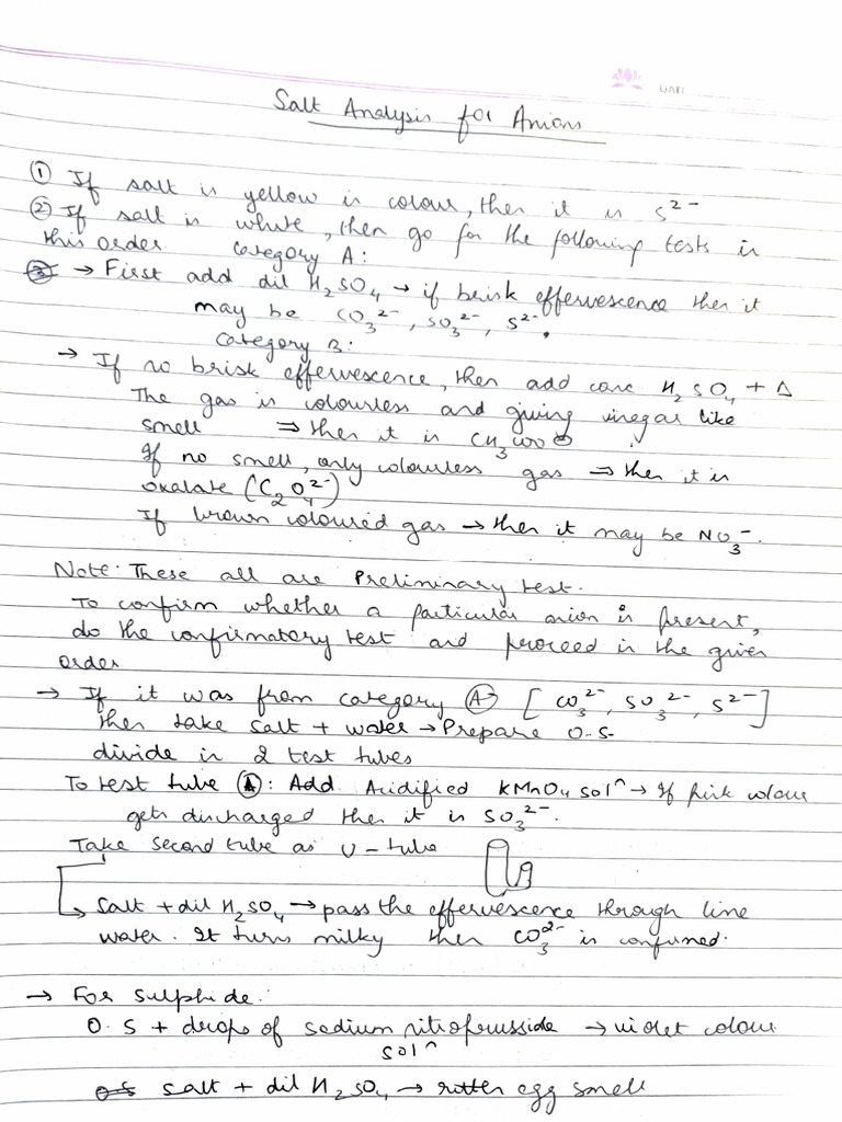 Anion Analysis | PDF