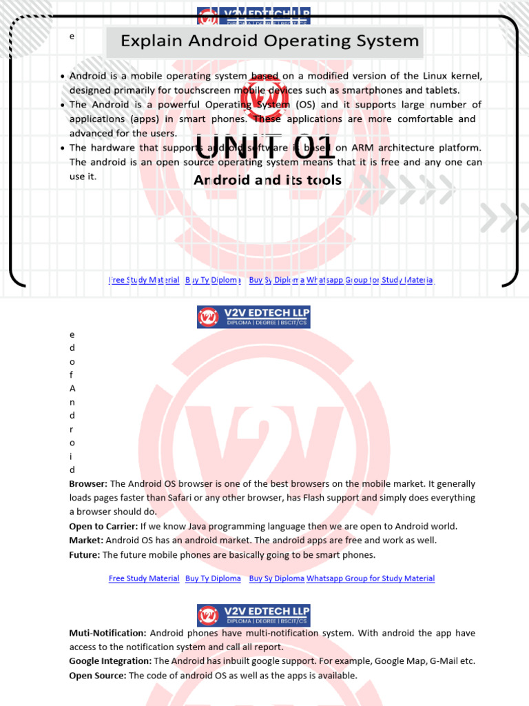 Mad V2v Notes Pdf Android Operating System Java Programming Language