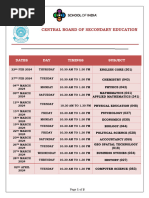 Mid-Term Exam Datesheet 2025-26 | PDF