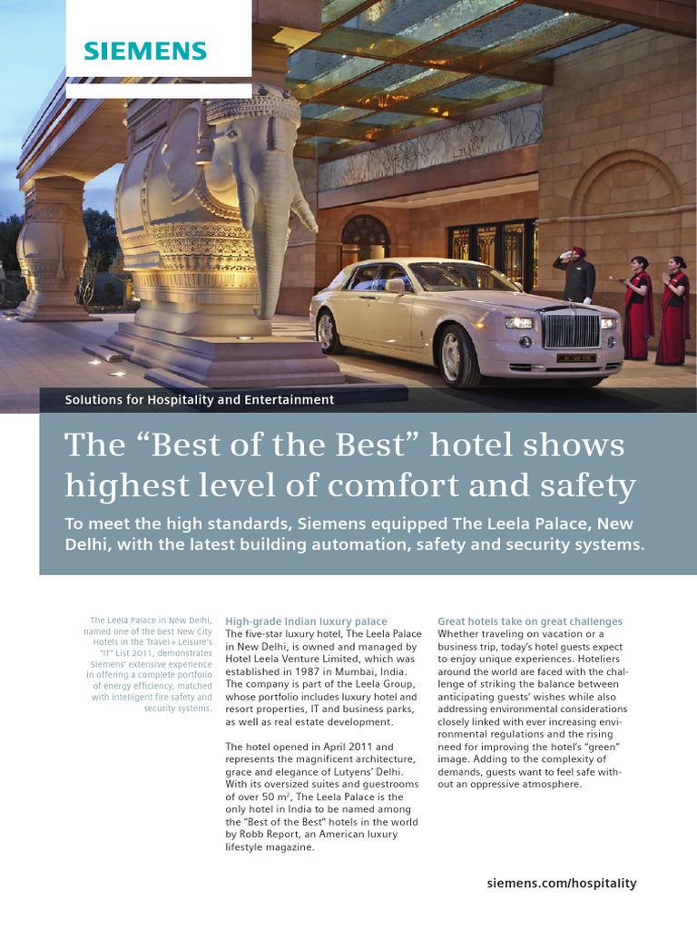 Reference Hospitality The Leela Palace en PDF A6V10381909 Hq-En | PDF ...