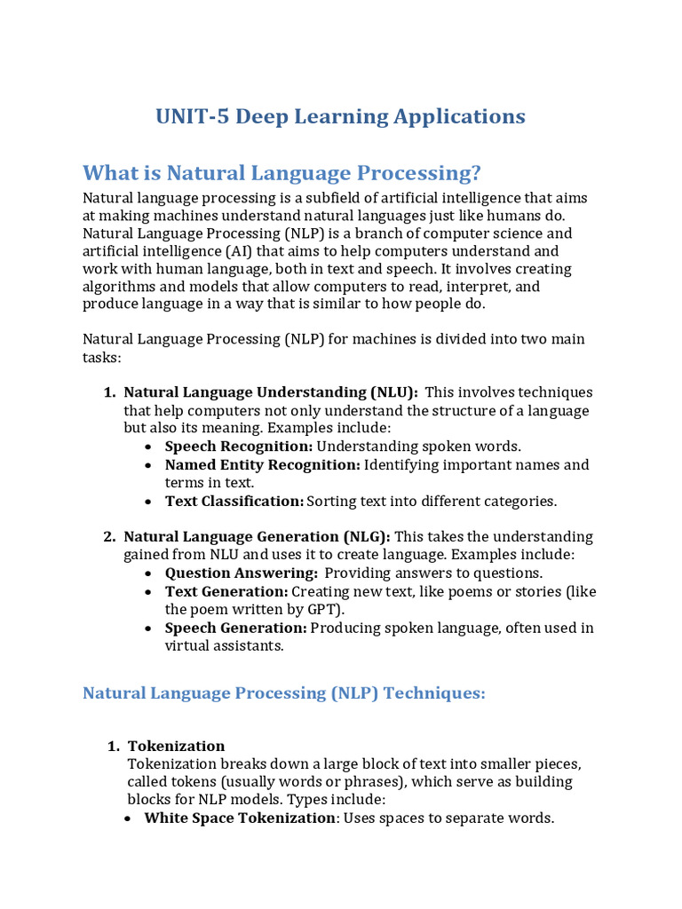 DL_U5 | PDF | Speech Recognition | Image Segmentation