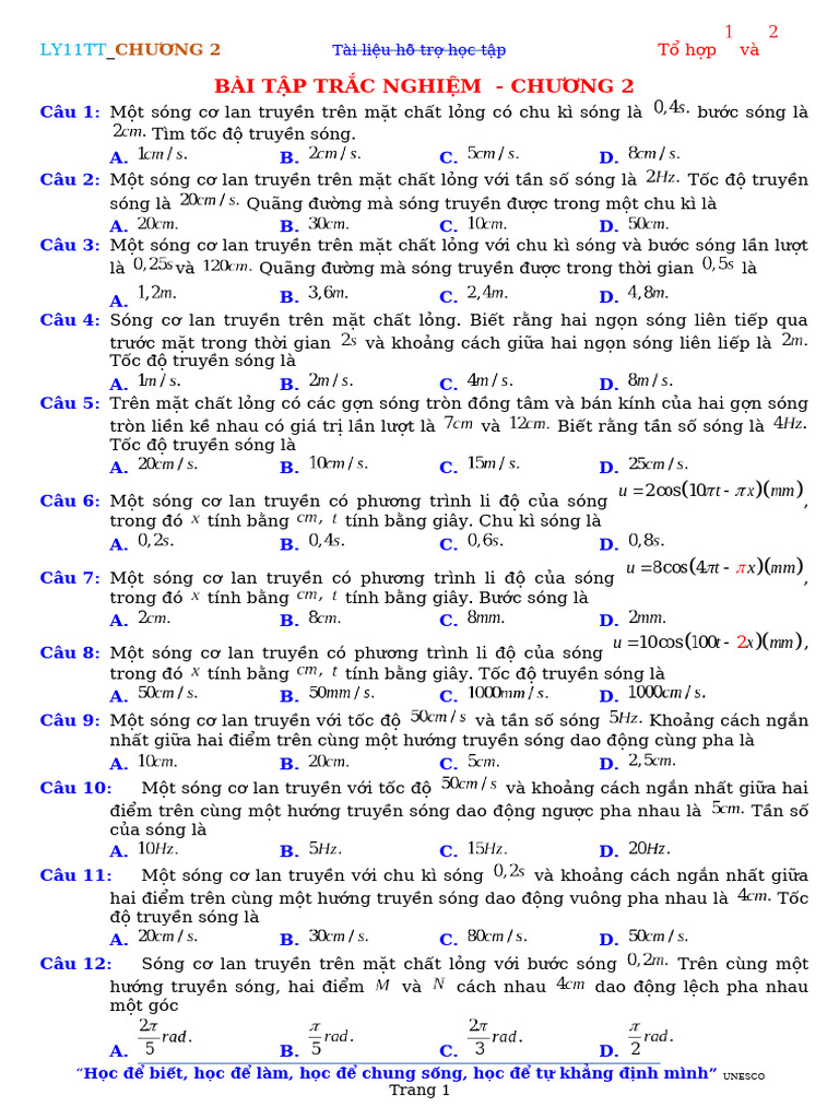 Ly11tt 2324 TH1-2 C2 Tracnghiem | PDF