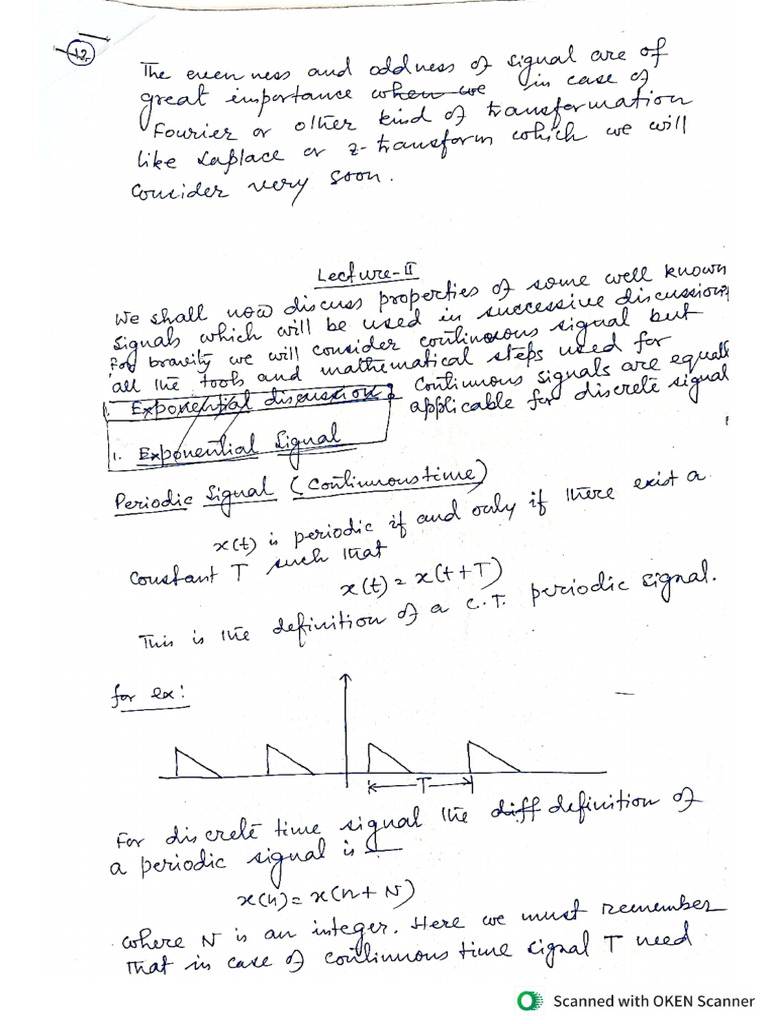 Lecture - 2 Signals and Systems | PDF
