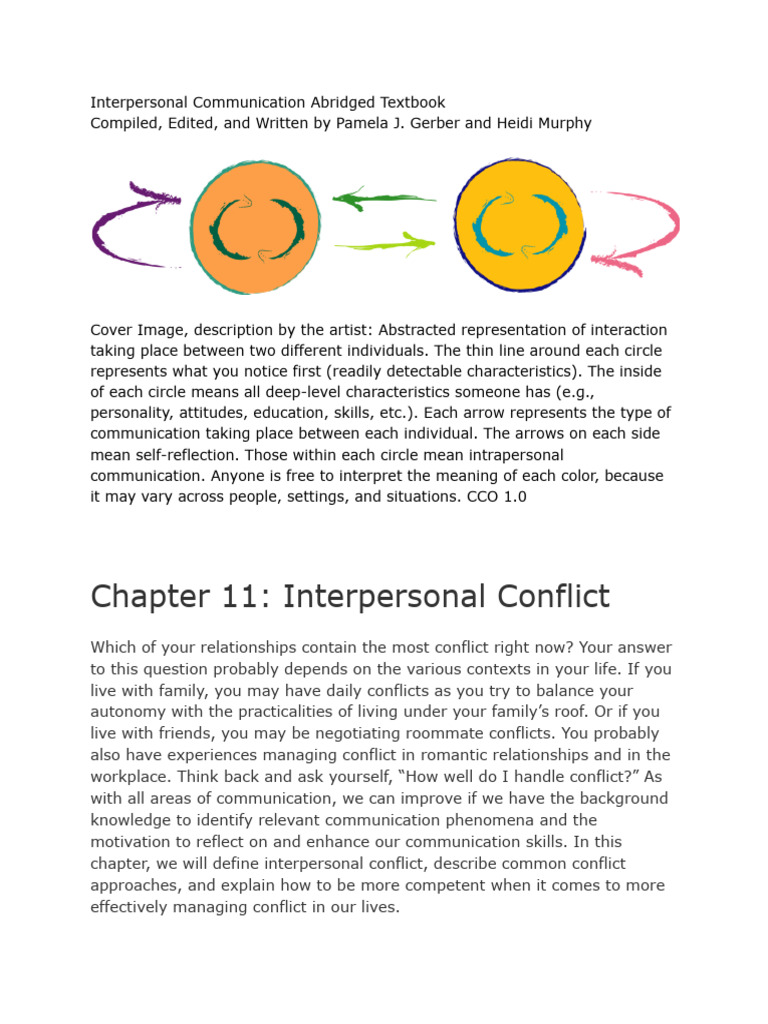 Managing Interpersonal Conflict Strategies | PDF | Communication ...