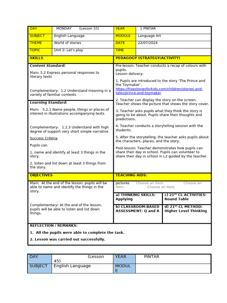 M19 ISNIN 22.07.2024 | PDF | Teachers | Pedagogy