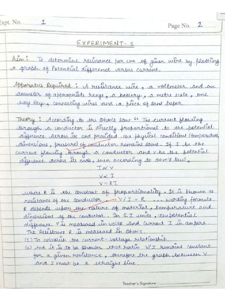 Class 12 Sci Physics Practical | PDF